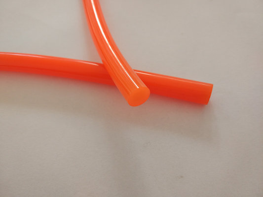 Industrial PU cord Polyurethane Round Belt Rough Smooth Orange color supplier