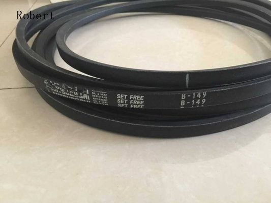 Customized Electric Motor Rubber V Drive Belts High Transmission Efficiency supplier