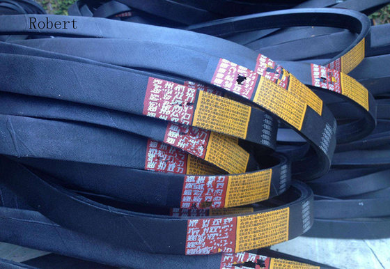 Rubber Material V Section Electric Motor Drive Belts Adjustable Length Black Color supplier