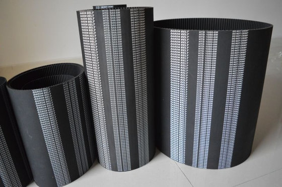 Heat / Oil Resistant Industrial Timing Belts Rubber Material Black Color supplier