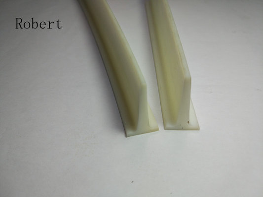 White Color Polyurethane Conveyor Belt Extrusion Profiles For Guiding And Tracking supplier