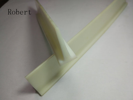 White Color Polyurethane Conveyor Belt Extrusion Profiles For Guiding And Tracking supplier
