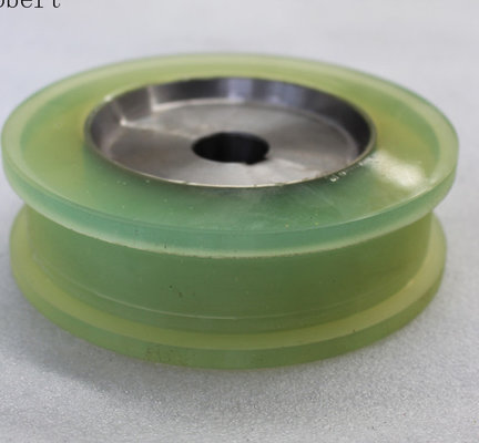 Polyurethane Rubber Coated Conveyor / Drive Rollers , Locking Swivel Caster Wheels supplier