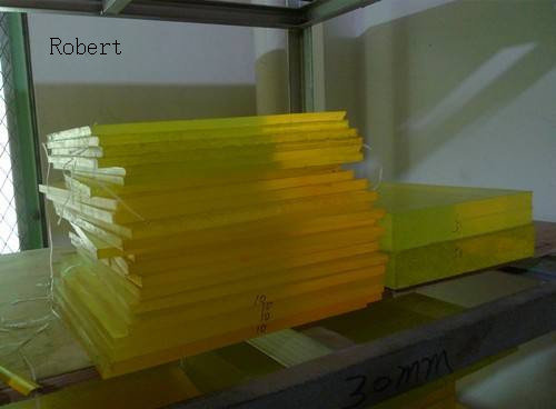 Elastic Industrial Polyurethane Rubber Sheet , Abrasion Resistant PU Rubber Sheet supplier