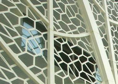 Customized Hollow Perforated Aluminum Panels Internal Cladding Panels Anti - Shock