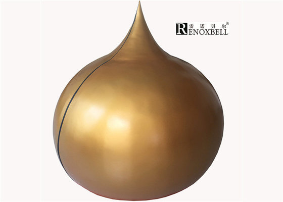 Golden 3D Custom Aluminum Panels for Interior / Exterior Decoration