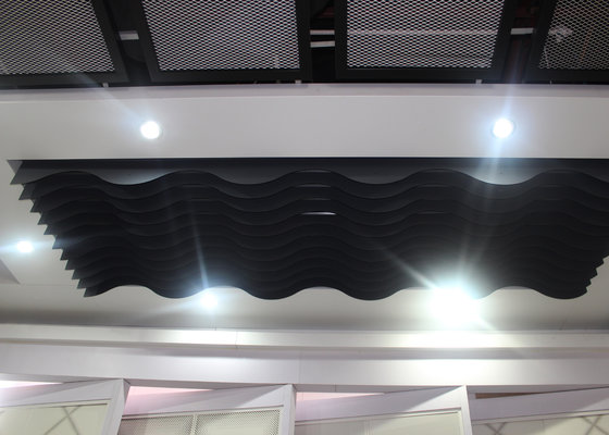 Floating Curling J - shaped Plug - in Blade Ceiling custom / Aluminum Panel