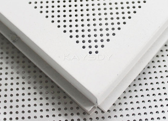 Customize Aluminum metal perforated drop down ceiling tiles / panel