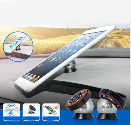 Custom Aluminum Metal Tablet Mount In Car With Magnetic Design