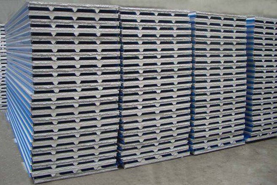 Recycable Corrugated Roof EPS Panels Waterproof Fireproof Performance