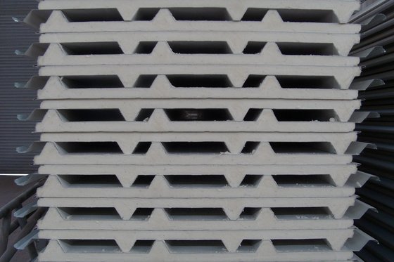 High density fireproof prefab wall panels , pu Sandwich Panel for roof