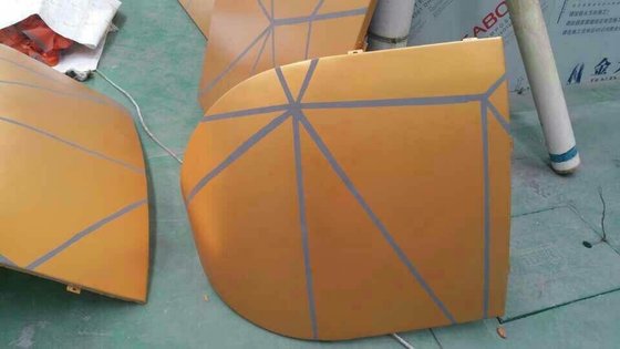 Lustre Shining Hyberblic Aluminium Wall Panels 4mm  For Wall Crossing