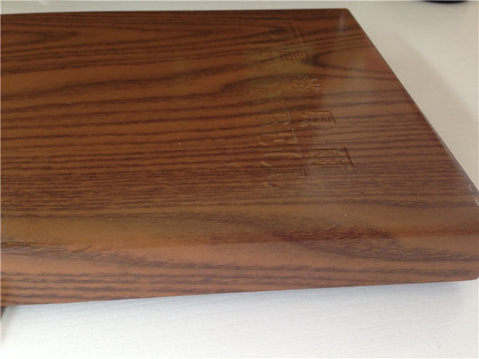 3 mm PE / PVDF Coating Weatherproof Aluminium Wall Panels Wooden Like Finished
