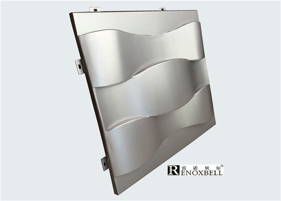 Powder Coating Aluminum Architetural Wall Panels Shiny Hyperbolic Building