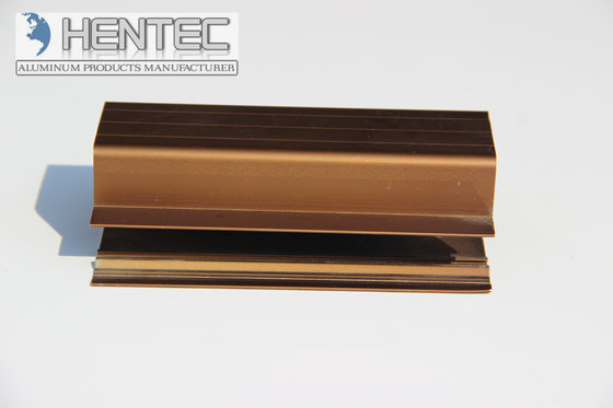 6063 - T5 Anodizing  Aluminum Profile with Cutting / Drilling / Machining