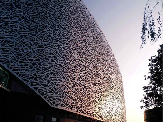 Prefabricated Facade Ceiling / Wall Cladding 2mm / 4mm  Perforated Aluminium Panels&Sheets