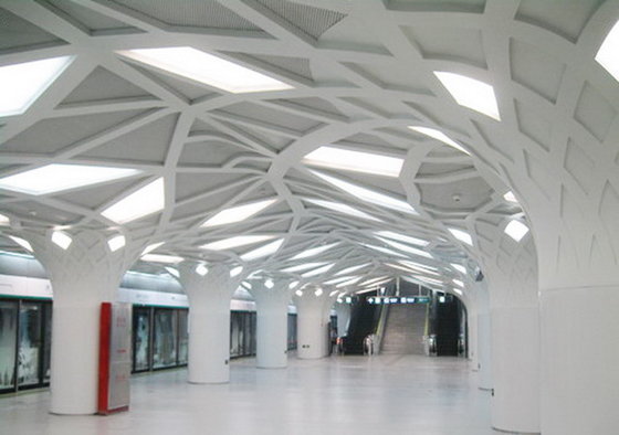 Prefabricated Facade Ceiling / Wall Cladding 2mm / 4mm  Perforated Aluminium Panels&Sheets