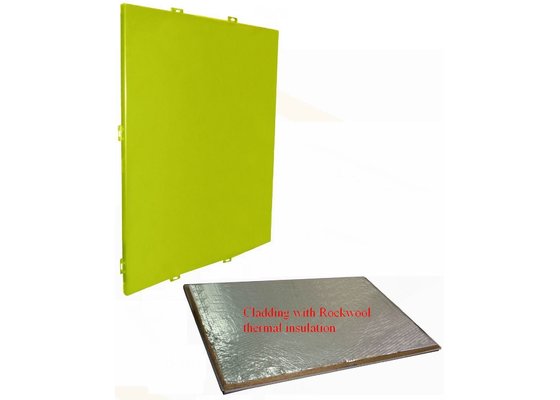 Green 3mm / 4mm PVDF Coated Aluminium Panel External Wall Cladding Panels