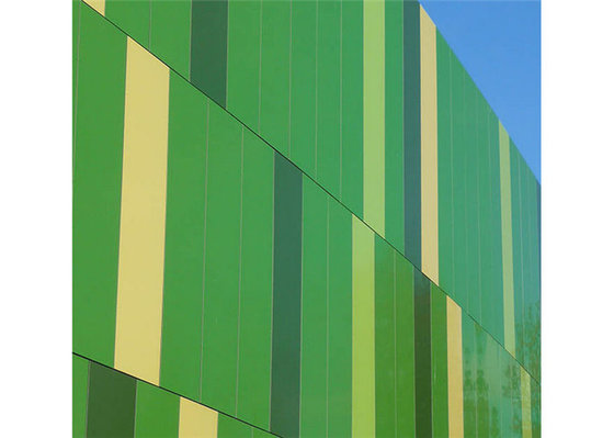 Bamboo Green Facade / Curtain Wall PVDF Aluminum Composite Panel Weatherproof
