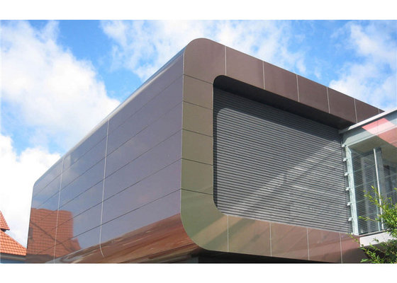 Fireproof 4mm 5mm Sandwich Aluminium Composite Panel Cladding For Curtain wall