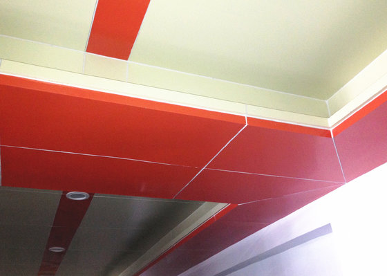 Red PVDF Aluminum Composite Panel 3mm / 4mm Aluminium Sheet AAMA260502