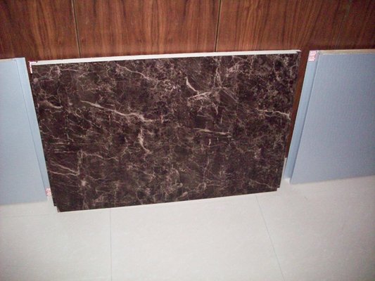 Marble Grained Insulated Aluminum Panels , pvdf aluminum composite panel fireproofing