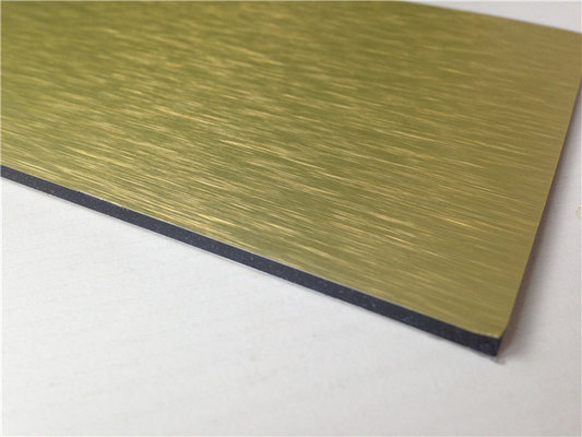 Brushed PE / PVDF Aluminum Composite Panel , 3mm / 4mm / 5 mm Aluminium Sheet