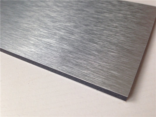 Brushed PE / PVDF Aluminum Composite Panel , 3mm / 4mm / 5 mm Aluminium Sheet