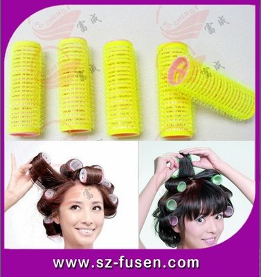 Adhesive Velcro Hair Curlers , Hair Curl Aluminium Hair Velcro Rollers
