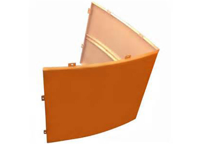 Orange Weatherproof Custom Aluminum Panels External / Internal Wall Cladding Panels