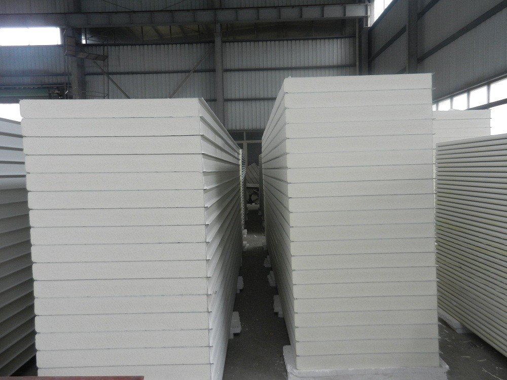 100 mm Thickness Wall Roof  PU Sandwich Panel for industrial building