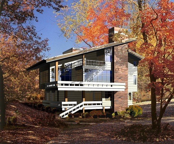 Steel Prefabricated / Prefab Villa , ISO Luxury Architectural Prefab Homes