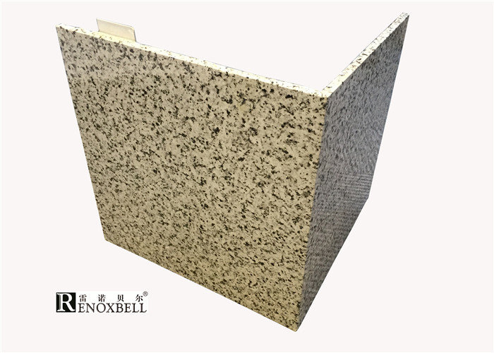Stone Look Corrugated Aluminum Honeycomb Panels Aluminum Facade