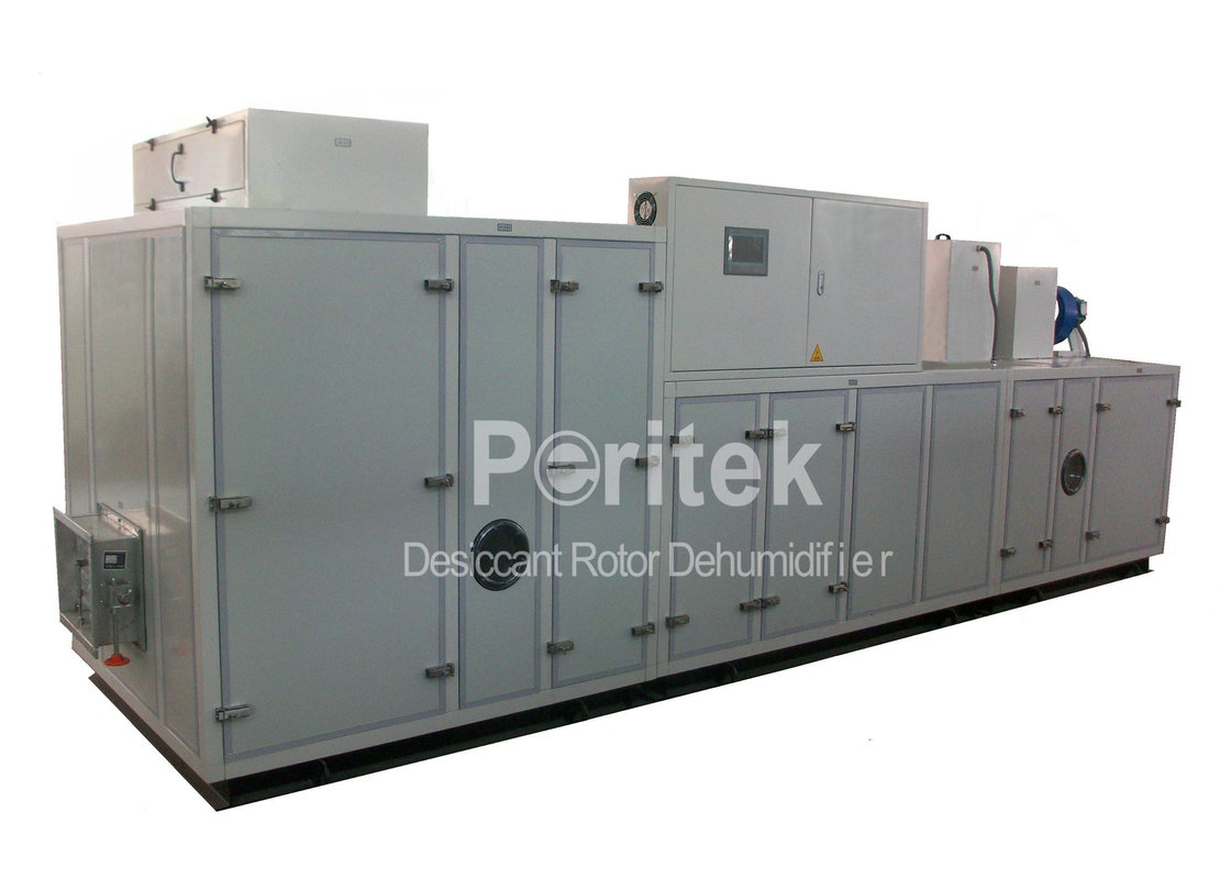 Economical Desiccant Rotor Dehumidifier , Honeycomb Substrate Desiccant Dehumidifier