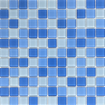 SMH16 Sky Blue Swimming Pool Mosaic Tiles Cheap Glass Mosaic Tiles For Swimming Pool