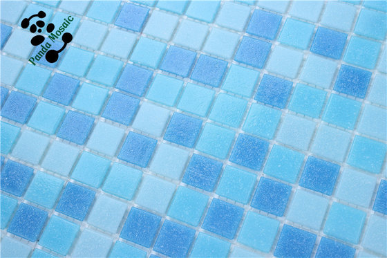 SMH14 Cobalt Blue Iridescent Mosaic Glass Mosaic Outdoor Use Swimming Pool Tile