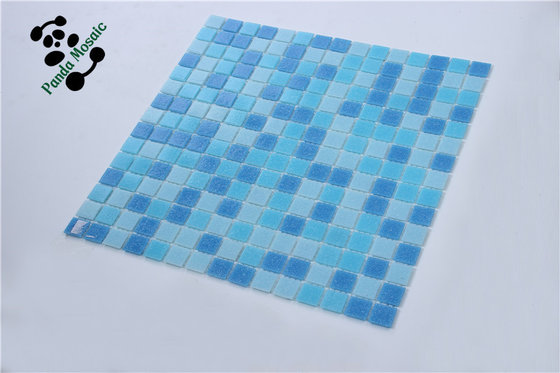 SMH14 Cobalt Blue Iridescent Mosaic Glass Mosaic Outdoor Use Swimming Pool Tile