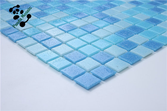 SMH14 Cobalt Blue Iridescent Mosaic Glass Mosaic Outdoor Use Swimming Pool Tile