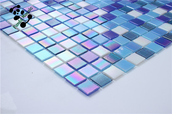 SMH20 Decor Swimming Pool Matt Mosaic Blue Mosaic For Wall Striated Glass Mosaic