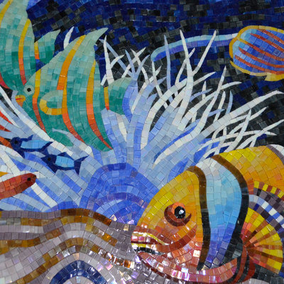 Fish Design Background Bathroom Tile Murals Beautiful Patterns JY-JH-OC03