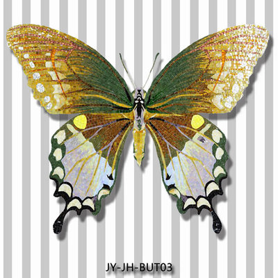 Artwork Butterfly Animals Handmade Tile Murals Glass Mosaic Materials