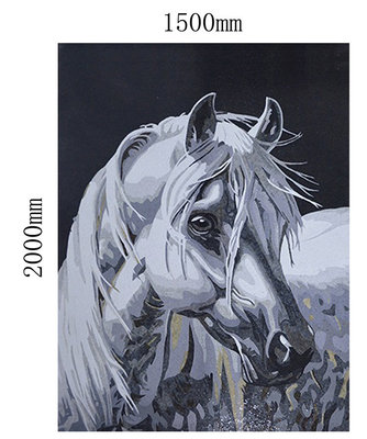 Horse Handmade Tile Murals Interior / Exterior Projects Different Colors And Sizes
