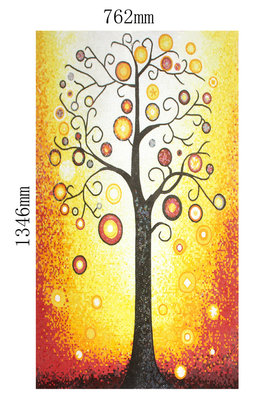 Natural Stone Tree Of Life Tile Mural , School Tile Murals Multi Pattern