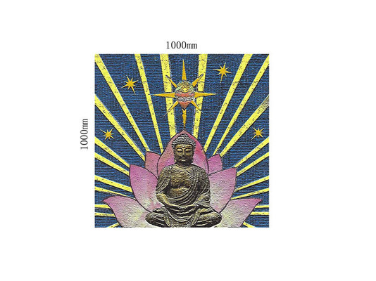 Glass Holy Handmade Tile Murals For Residential , Resort Decoration