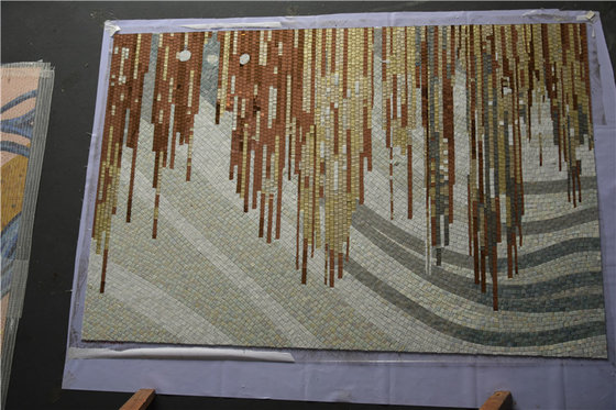 OEM Decorative Kitchen Tiles Murals / Western Tile Murals Flame Treated