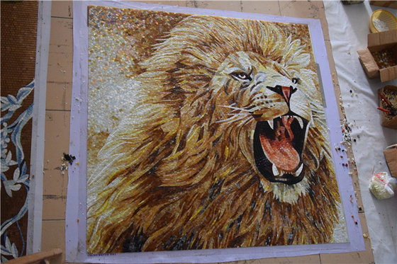 Vapor Proof Handmade Tile Murals With Wildlife Animals Pictures