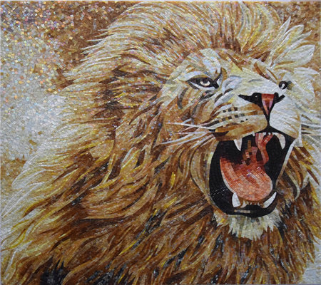 Vapor Proof Handmade Tile Murals With Wildlife Animals Pictures