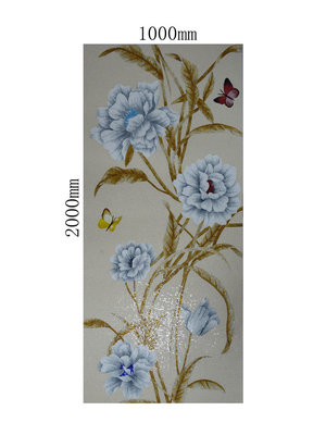 Beautiful Flower Tile Murals / Glass Mosaic Living Room Wall Murals