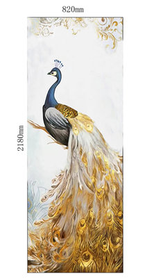 Durable Peacock Tile Murals , Hand Painted Tile Murals Water Resistance