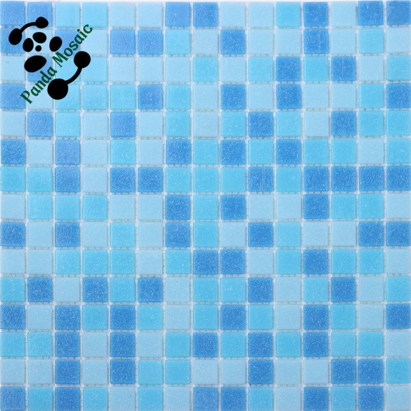 SMH14 Cobalt Blue Iridescent Mosaic Glass Mosaic Outdoor Use Swimming Pool Tile
